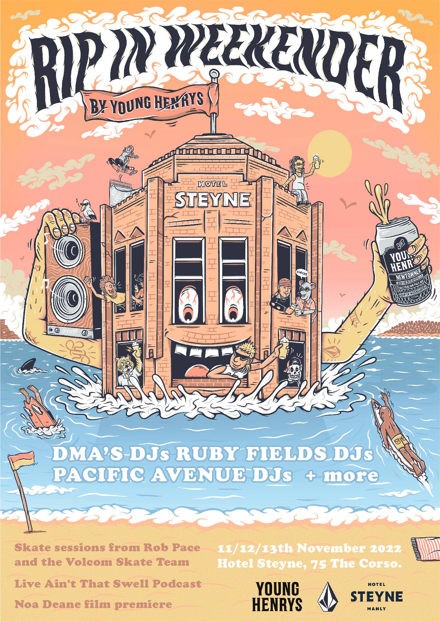 DMA's, Ruby Fields part of Young Henrys RIP IN Weekender - Rolling ...